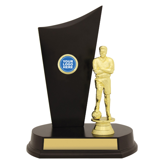 Football Trophy - Black Crest - Trophies & Awards - Trophies