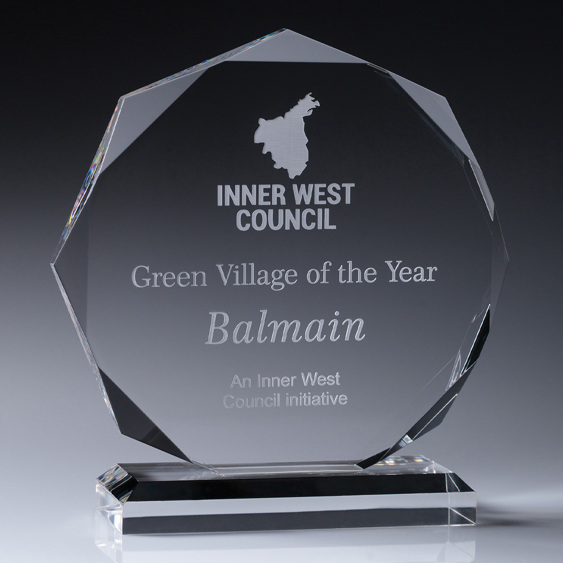 Corporate Award - Acrylic Octagon - Trophies & Awards - Trophies
