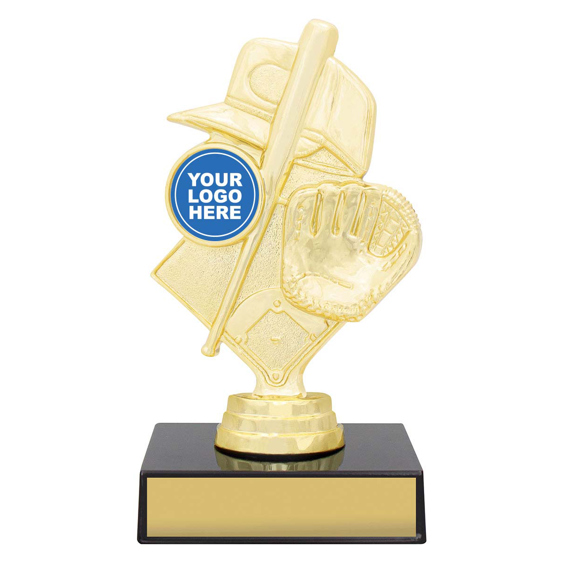 Baseball & Softball - Gloss Black Column - Trophies & Awards - Trophies