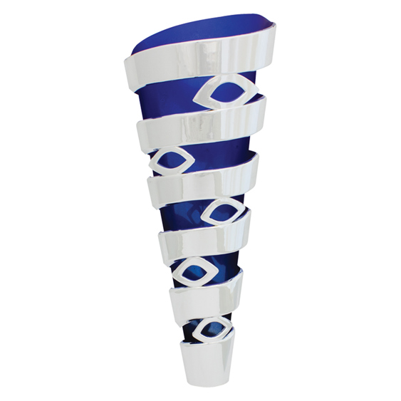 Designer Trophy Cups - Mega Spiral - Blue - Trophies & Awards - Trophies